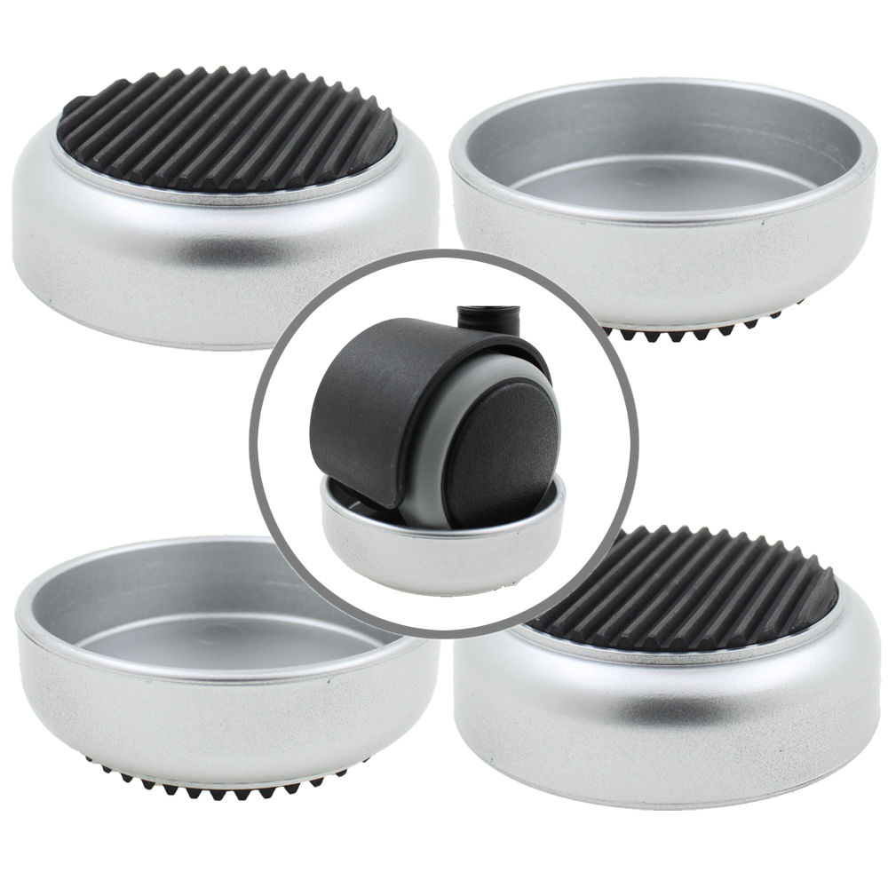 Bed Caster Wheels For Cups QUCUMER 5 Pcs Furniture Castor Cups, Rubber