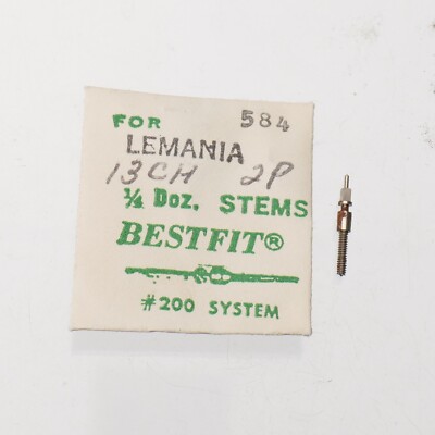 Lemania 13CH, 13CH2P, Omega 28.9 Watch Stem - 200/584F BESTFIT NOS ...