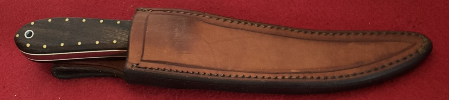 Dan Dennehy Custom Fixed Blade Trailing Point Knife & Sheath | eBay