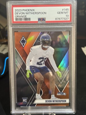 Devon Witherspoon 2023 Panini Phoenix Orange Rookie /99 #145 PSA 10 ...