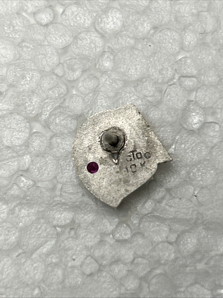 VINTAGE ABILENE SERVICE AWARD TIE TACK PIN CTO 10k GOLD w RUBY in ...