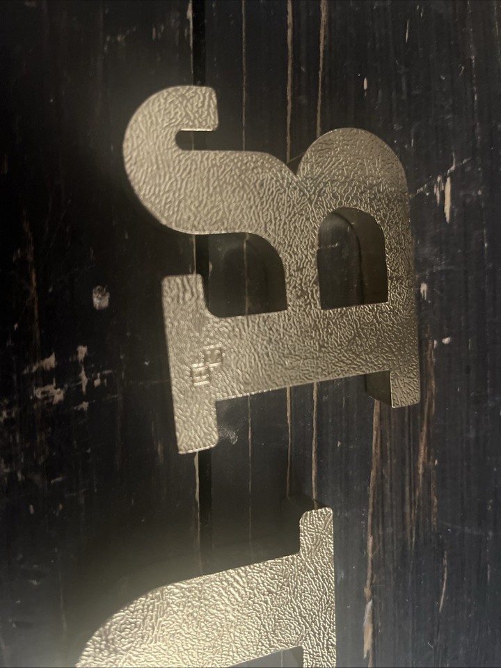 Vintage Solid Brass Letter J R S Paperweight Classic Font Art Deco 2x2 ...