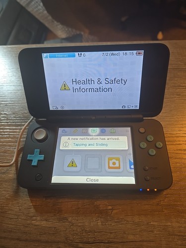 Nintendo 2DS XL Black & Blue USA Seller Model JAN-001 Handheld Console ...