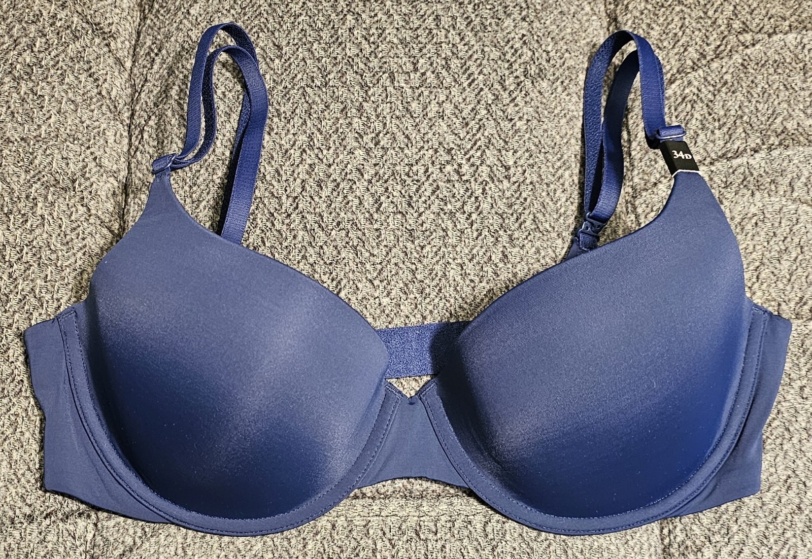 Size 34D Demi Bra Victoria's Secret Navy Blue Underwired | eBay