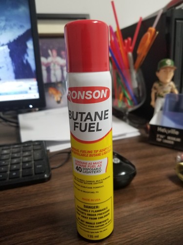 RONSON UNIVERSAL BUTANE REFILL 4.5 oz FUEL IN SMALL TORCH FOR COOKING ...