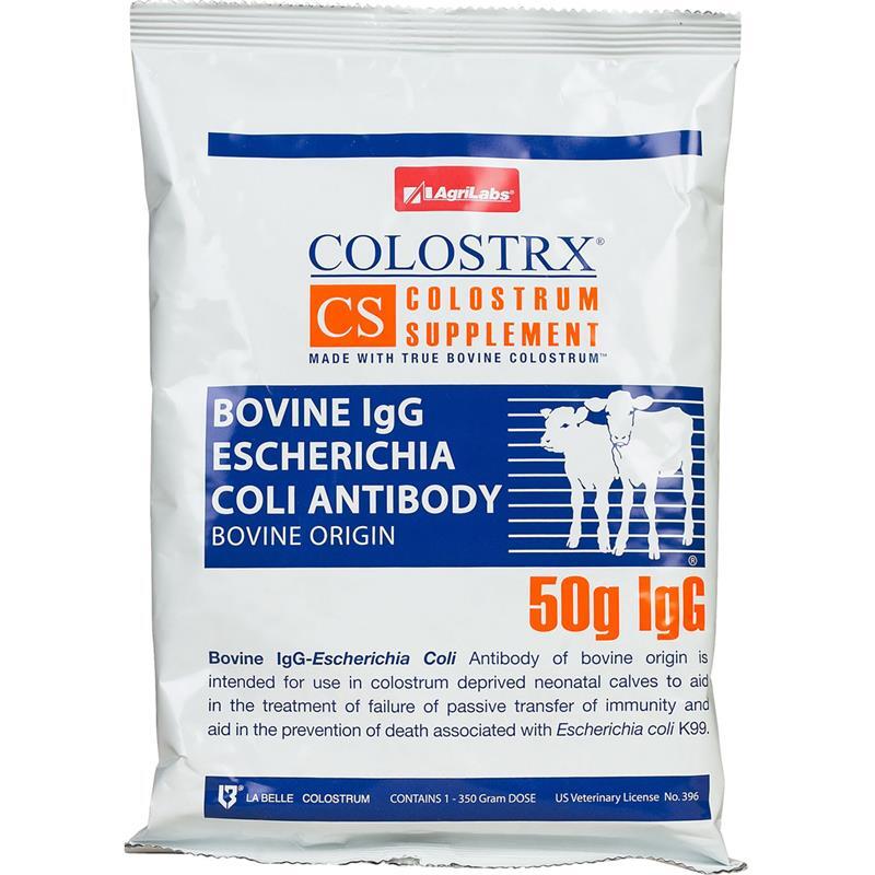 Colostrx CS Colustrum Supplement 350 gm Calf Calves 50g IgG | eBay