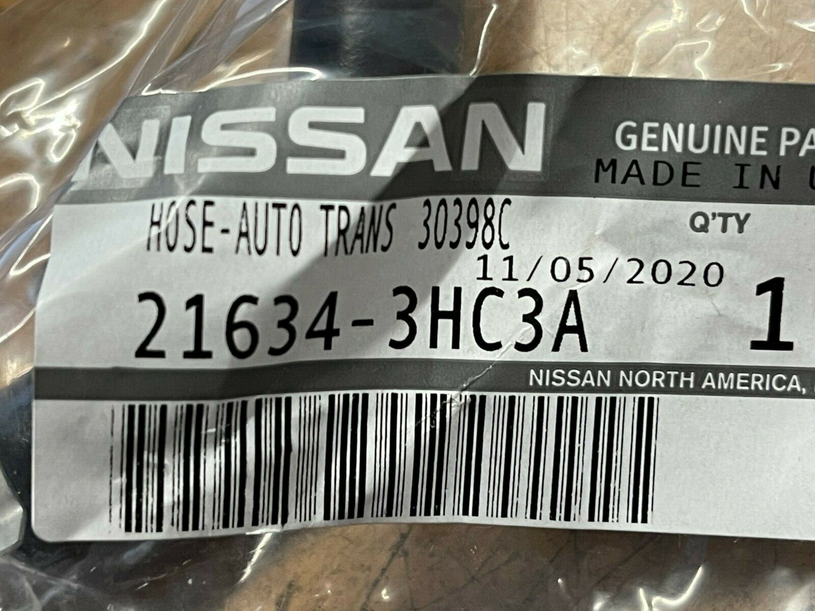 NEW OEM NISSAN VERSA NOTE 2013-2020 TRANSMISSION OIL COOLER LINE | eBay