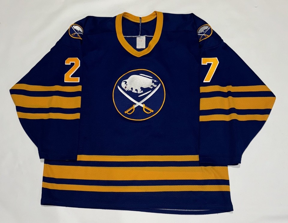MICHAEL PECA SIGNED VINTAGE CCM BUFFALO SABRES JERSEY LICENSED JSA COA ...