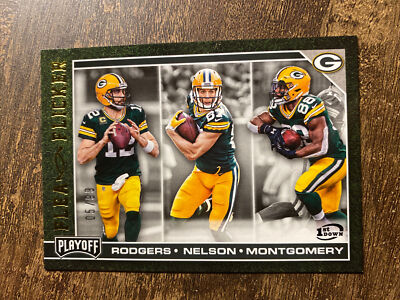 2017 Panini Playoff - GB Packers “Flea Flicker” 1st Down 5/99! Rodgers ...