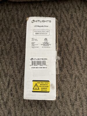HitLights 40W Dimmable Driver, Magnetic LED Driver, 120VAC to 24VDC ...