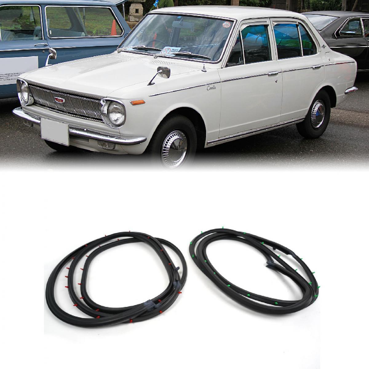 Door Rubber Seal Weatherstrip Front LH RH For Toyota Corolla KE10 Sedan ...