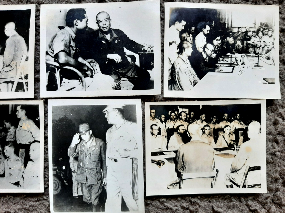 1945 WW2 Japanese Surrender Ceremony Scenes Photos General Yamashita ...