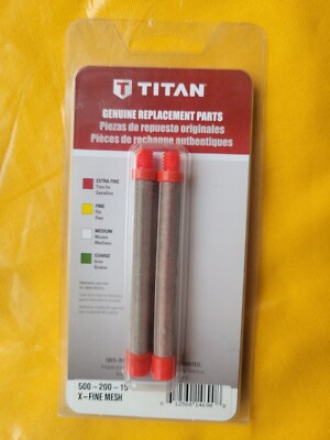 500-200-15 Titan 150 Mesh Gun Filter - Red 2/Pk, Part 500-200-15, Titan ...