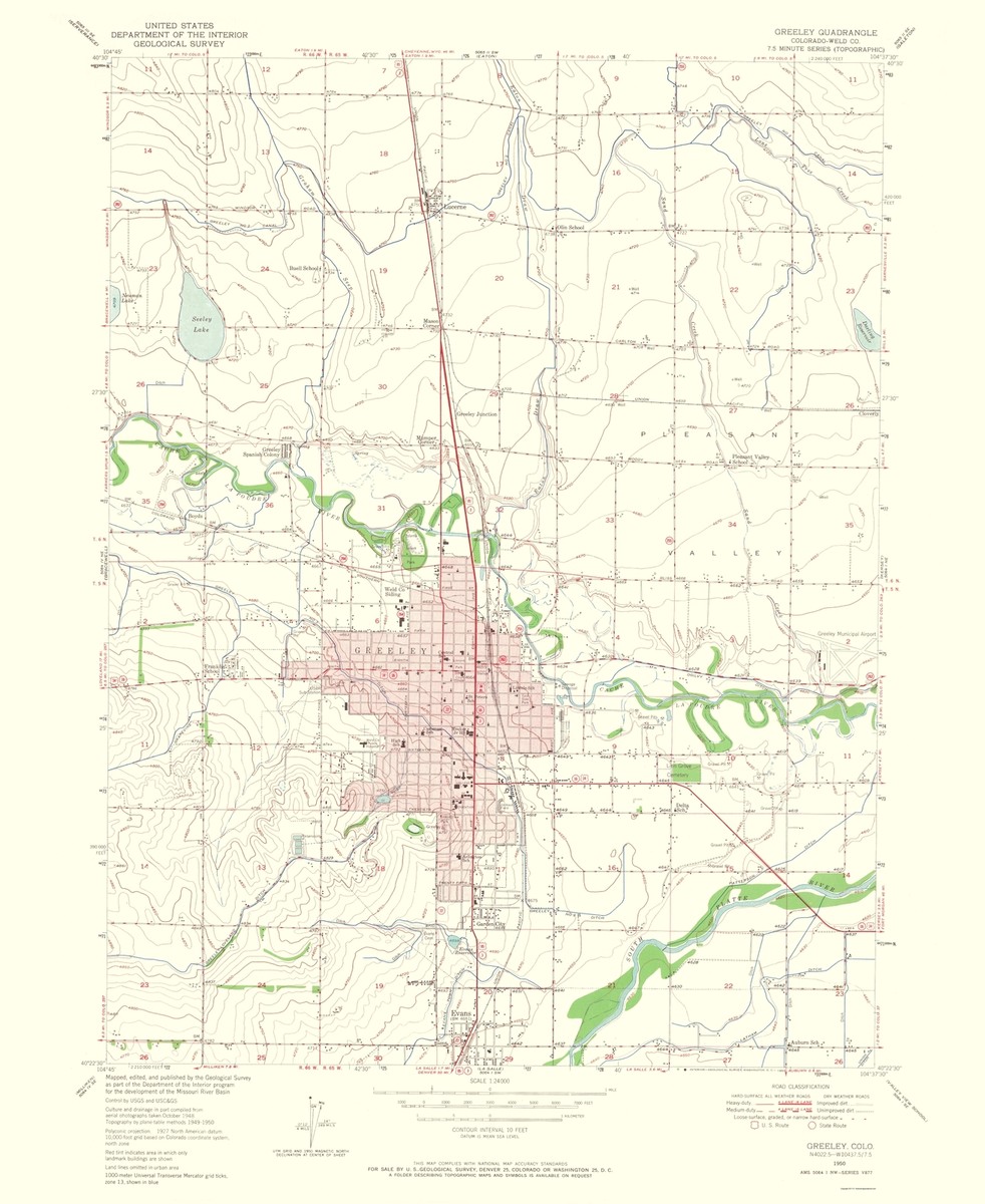 Greeley Colorado Map Soil Map / Greeley Area, Colorado Art Source