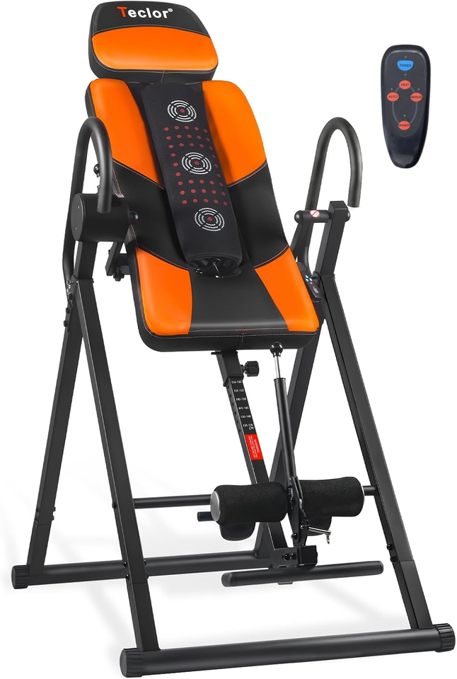 Heavy Duty Inversion Table 350lb Capacity Folding Back Pain Relief ...