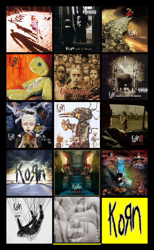 KORN album discography magnet (3.75" x 4.75" magnet) requiem | eBay