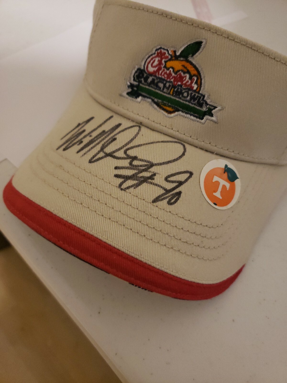 Will Overstreet University of Tennessee Autographed Hat peach bowl Vols ...