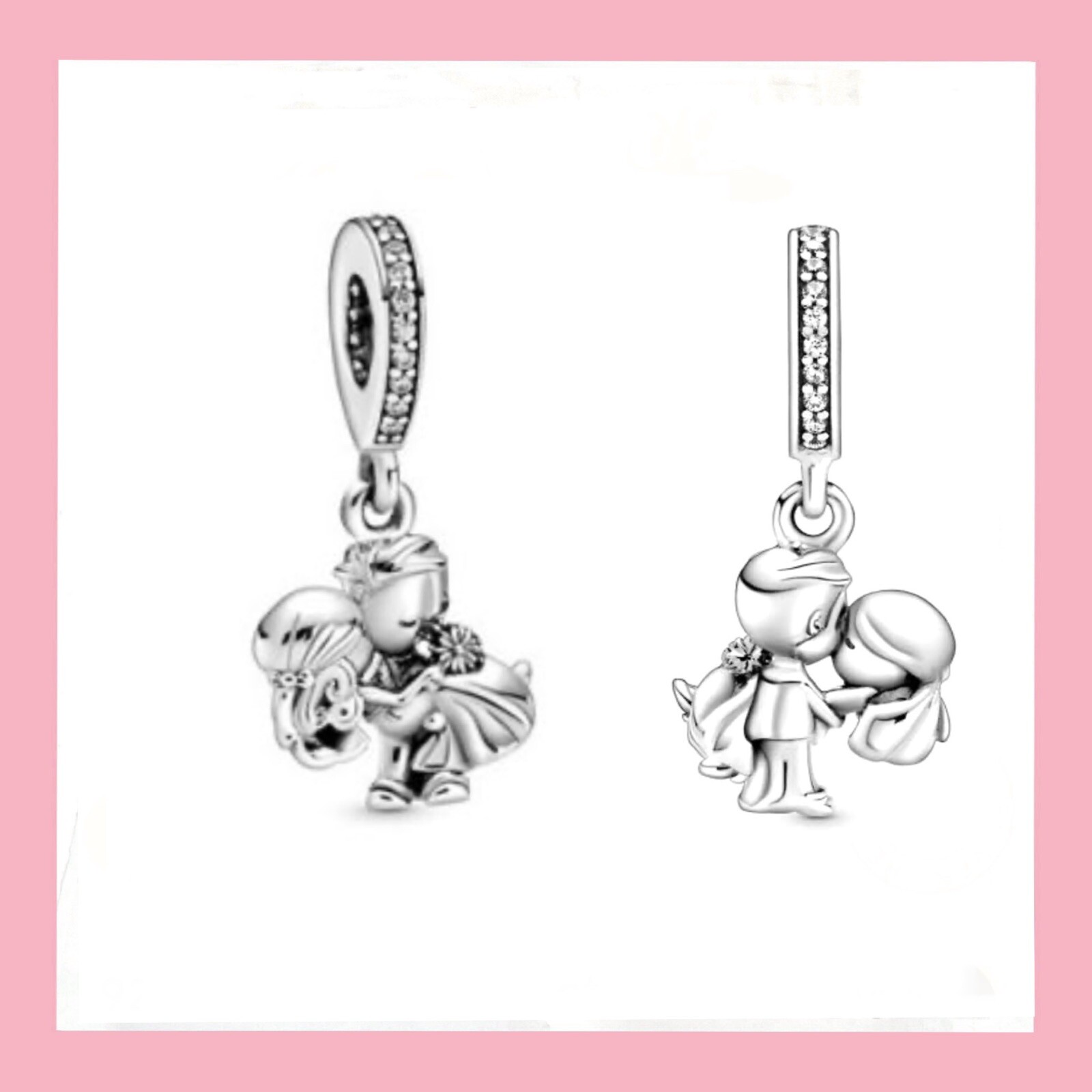 NEW Authentic Genuine PANDORA Silver Married Couple Dangle Charm ...