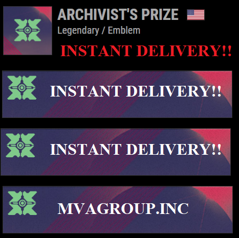 Destiny 2 ARCHIVIST'S PRIZE EMBLEM - INSTANT DELIVERY!!!! | eBay