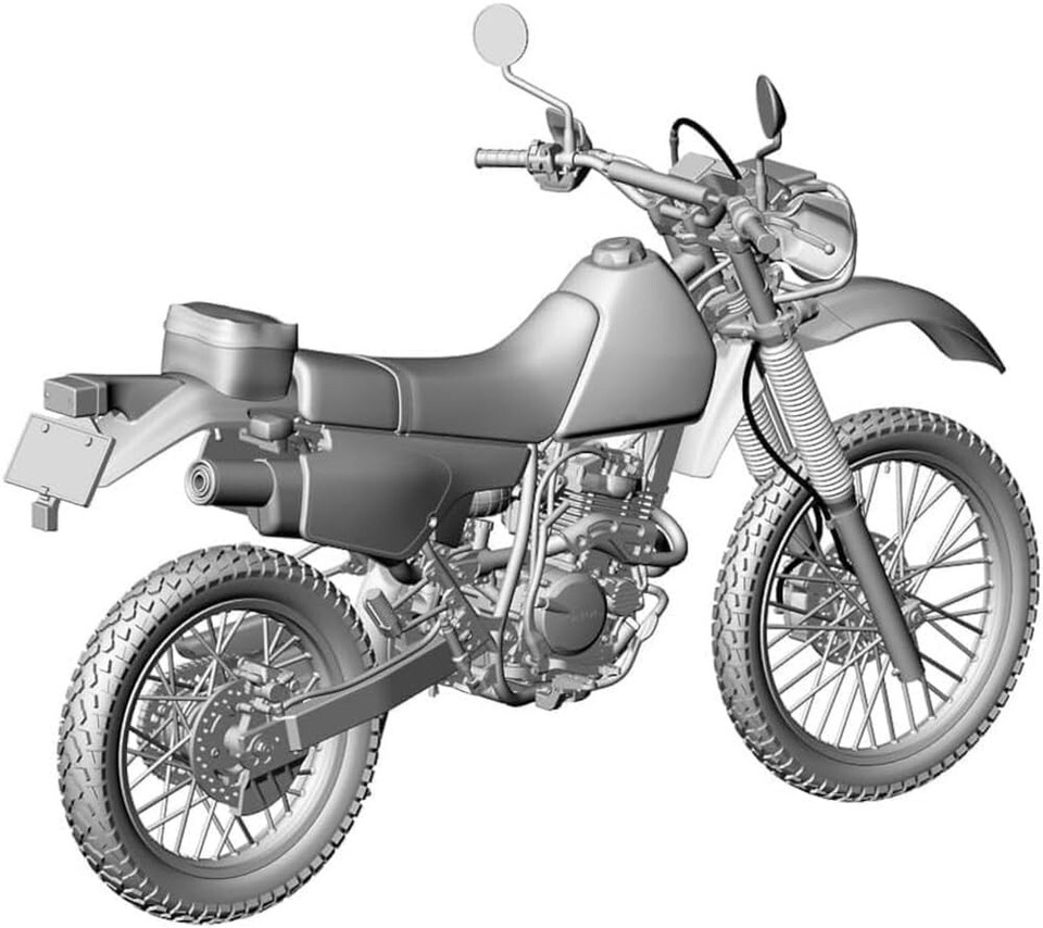 Hasegawa BK16 1/12 Scale Honda XLR BAJA MD22 1991 Plastic Model Kit ...
