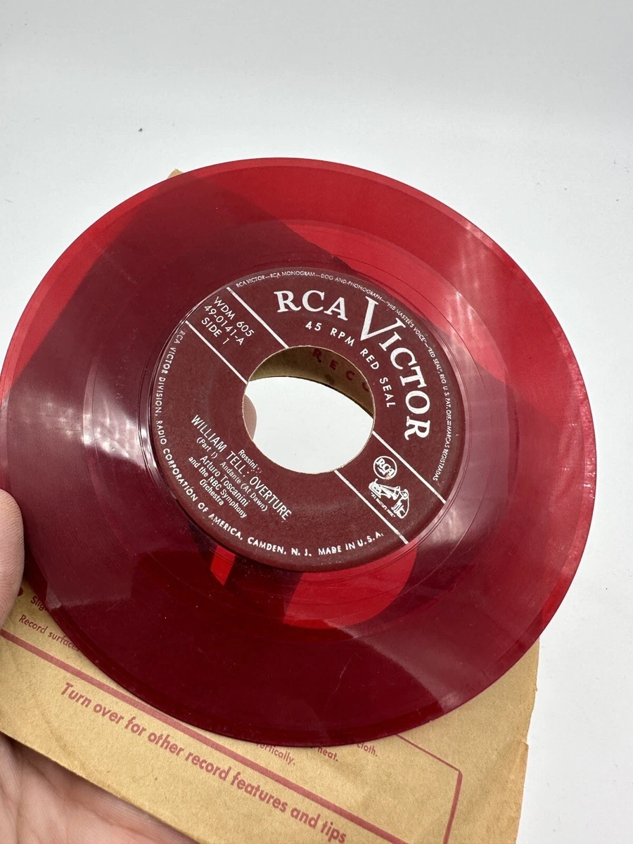 Red Vinyl 45 Record