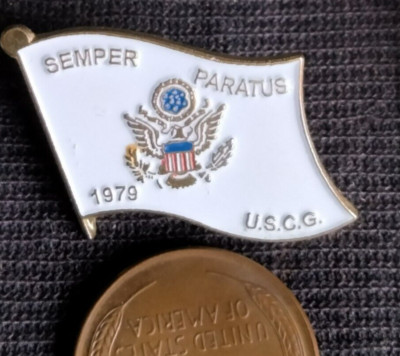 United States Coast Guard SEMPER PARATUS 1979 Pin | eBay