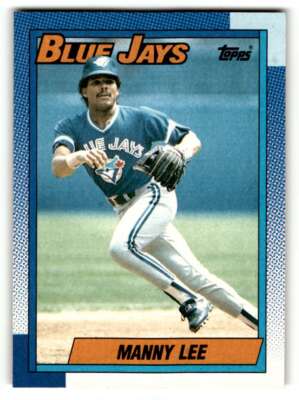 1990 Topps #113 Manny Lee Toronto Blue Jays Baseball Cards EX/NM ID ...