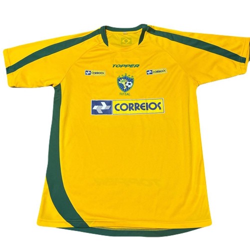Topper Brazil National Team Futsal Home Jersey 08/09 Yellow Size L From ...