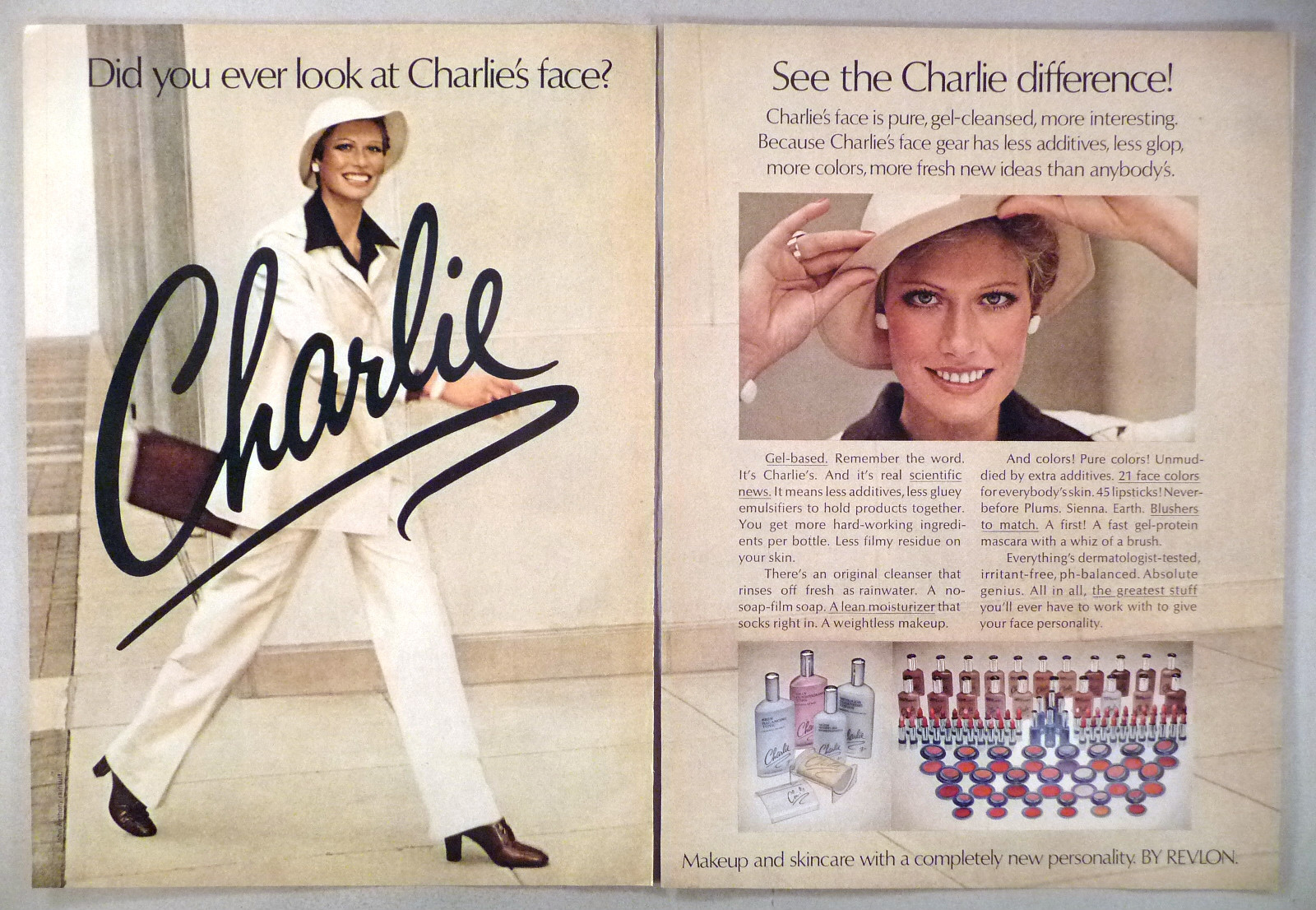 Charlie Makeup & Skincare 2-Page PRINT AD - 1975 ~~ Revlon | eBay