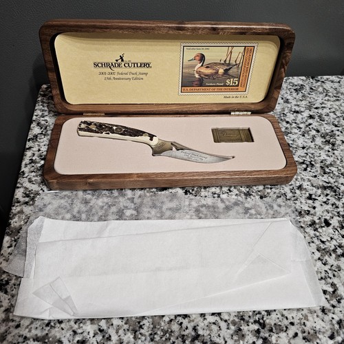 NEW USA Schrade Cutlery 2001-2002 Federal Duck Stamp 15th Anniversary ...