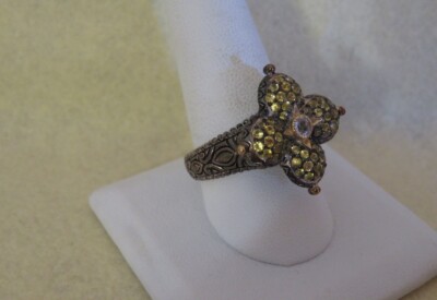*Barbara Bixby* Yellow Sapphire Topaz Sterling Silver 18K 926 Yellow ...