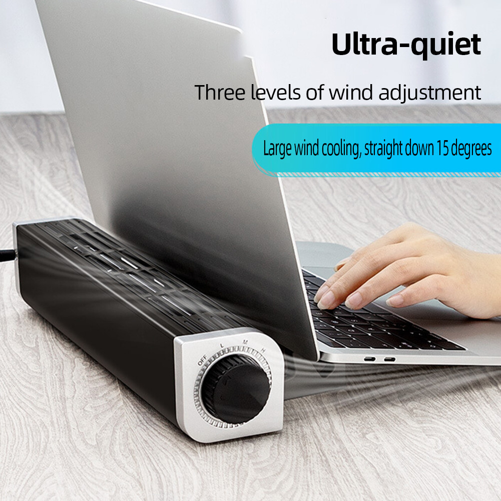 Laptop Cooler Stand USB Multi Function Fast Heat Dissipation for Gaming ...