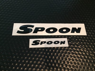 SPOON SPORTS TEAM STICKER DECAL BLACK 200MM/100MM GENUINE FROM SPOON ...