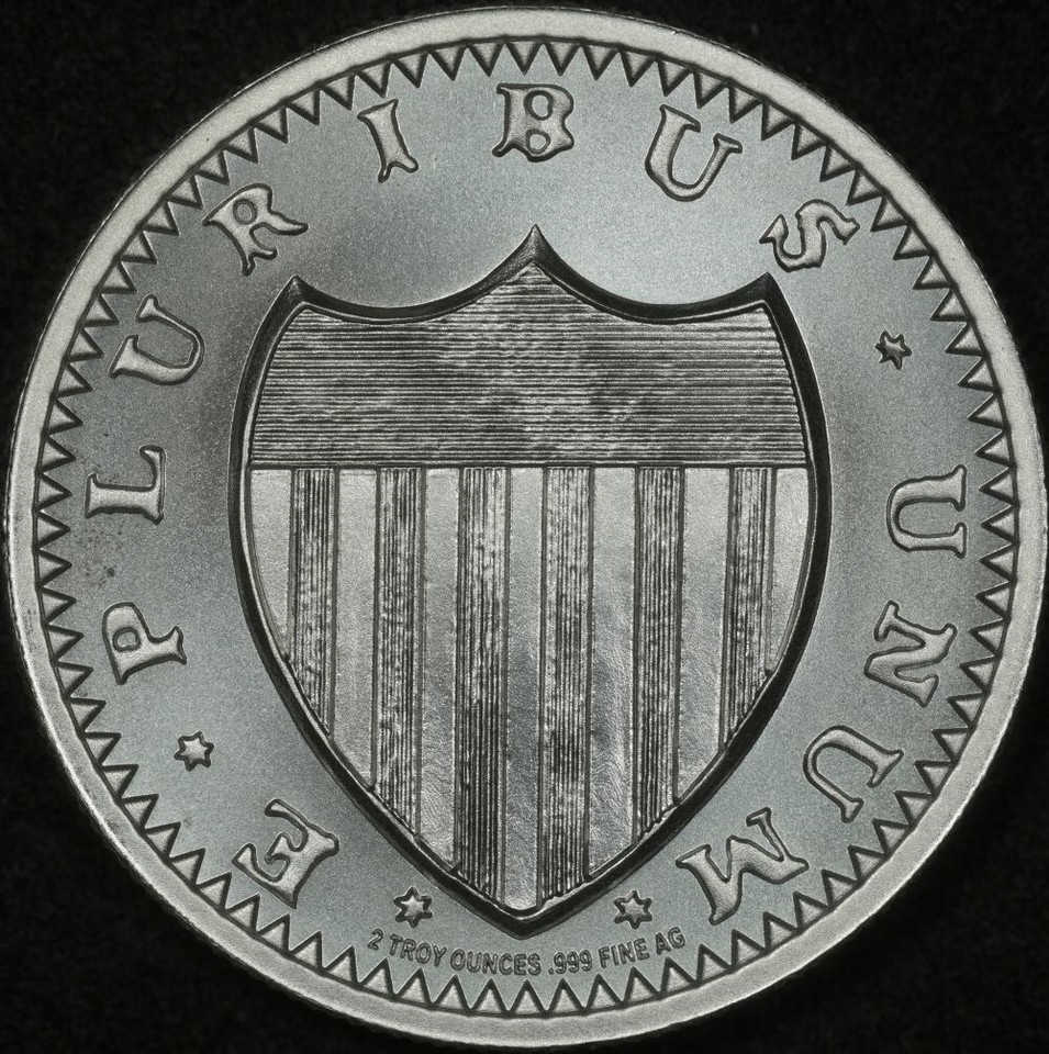 1786 NEW JERSEY COLONIAL COPPER SILVER 2oz 999 HIGH RELIEF TRIBUTE ...