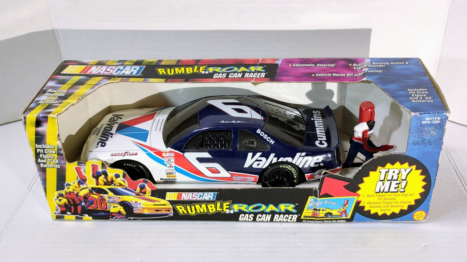 Vintage Nascar Rumble And Roar Racer Mark Martin #6 Valvoline 1/18 ...