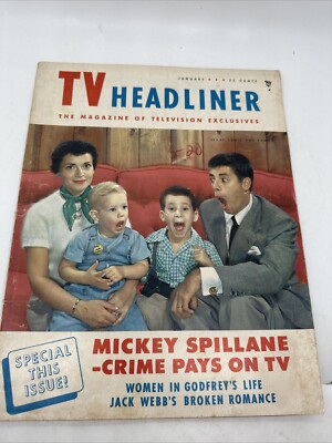 TV Headliner Magazine - January 1954 Issue #2 Jerry Lewis & Family | eBay