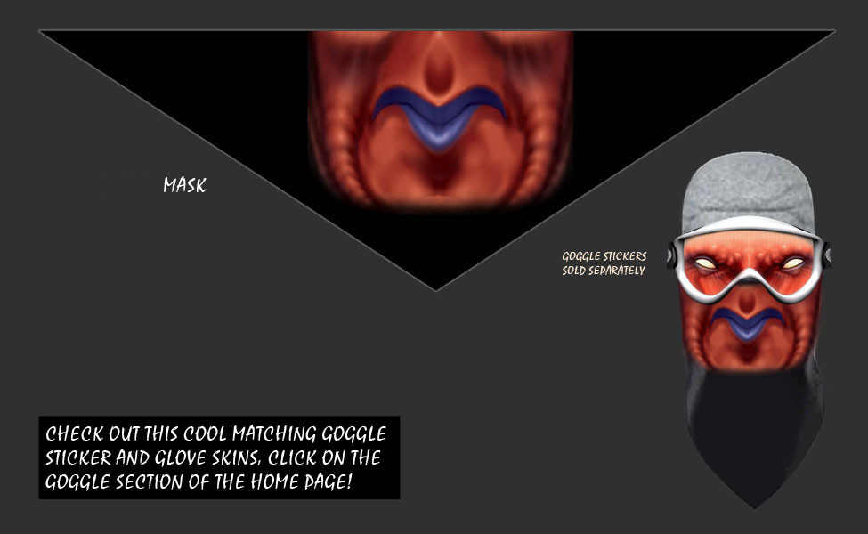 SKULLSKINS SNOWBOARD MASK - ALIEN | eBay