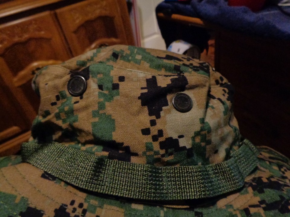 BOONIE COVER HAT WOODLAND MARPAT USMC MARINE SIZE LARGE NWOT | eBay