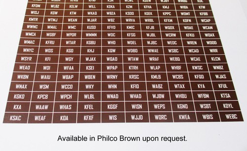 Vintage Station Call Letters / Tabs – Old Antique Radio Restoration ...