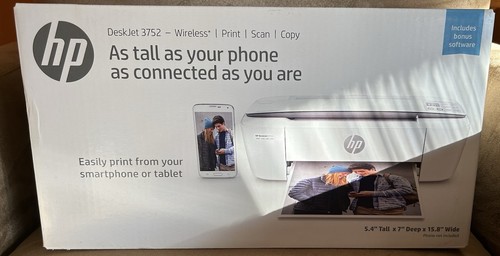 HP DeskJet 3752 All-in-One Wireless Printer New Old Stock Unopened | eBay