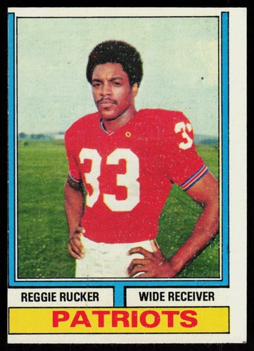 1974 Topps Reggie Rucker #145 FOOTBALL New England Patriots | eBay