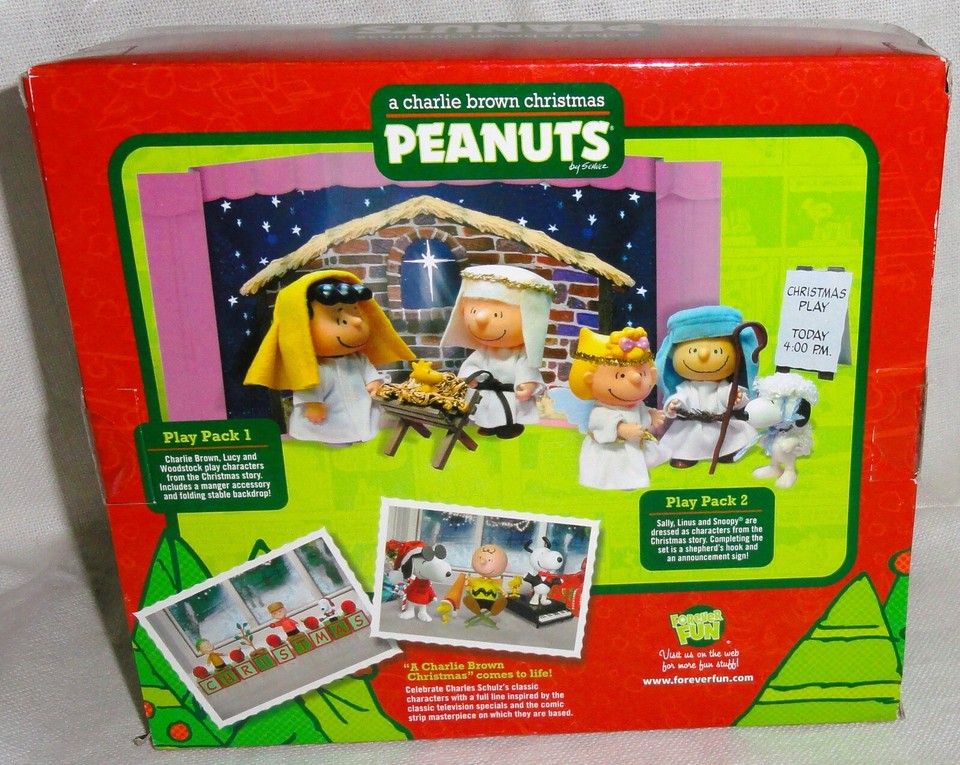 Peanuts Nativity Set ~ 2 Complete Sealed Christmas Pageant ~ Charlie ...