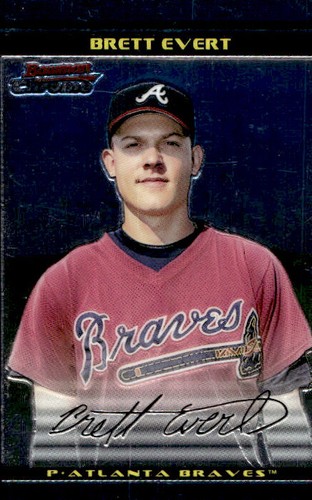 2002 Bowman Chrome Brett Evert 231 Atlanta Braves | eBay