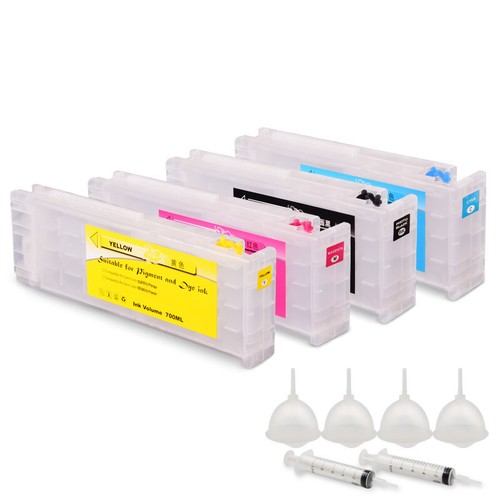 4*700ML T41F2-T41F5 Empty Ink Cartridge For Epson Surecolor T5430 T3400 ...