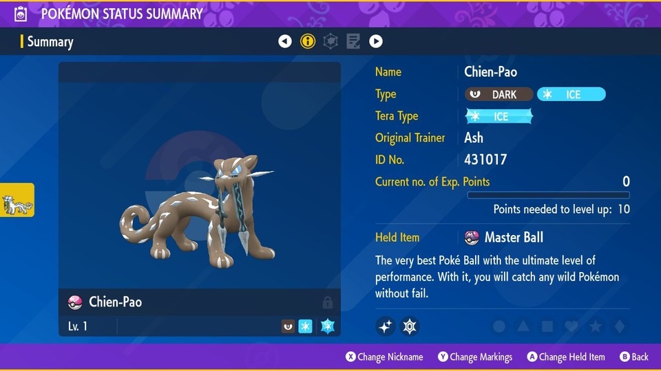 Shiny Chien-Pao 6Ivs Shiny Catching Session | Pokémon Scarlet and ...