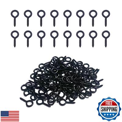 YXQ Mini Eye Hooks Metal Screws-in Ring 0.6-Inch Screw Eyes Self ...