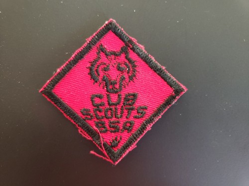 Vintage Cub Scout BSA Twill Wolf Rank Badge 1950's | eBay