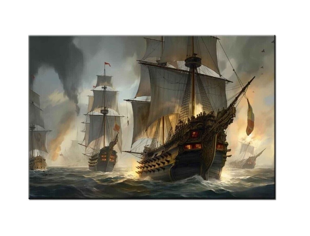 Pirate Ship Battle Art Pirate Ship Battle Hi Res Stock Photography And