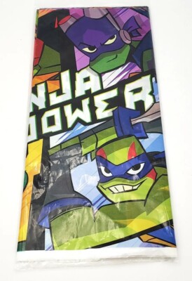 New TMNT Table Cloth Cover 54" x 84" Plastic Kids Birthday Party ...