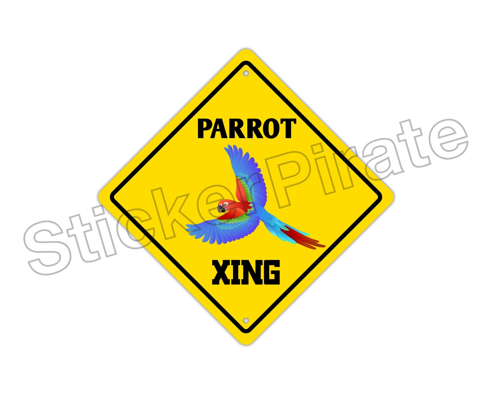 *Aluminum* Parrot Crossing Funny Metal Novelty Sign 12"x12" | eBay